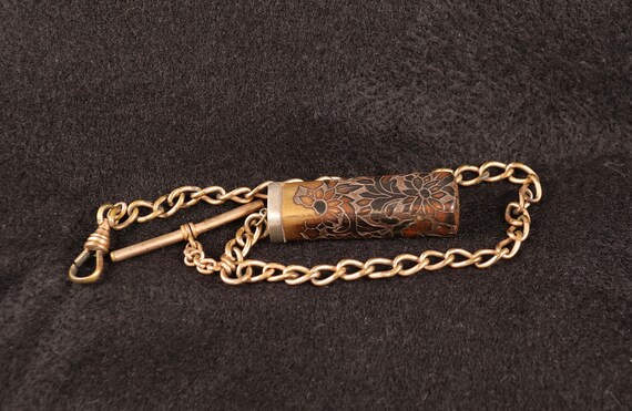 Antique Shakudo Watch Fob - Etsy