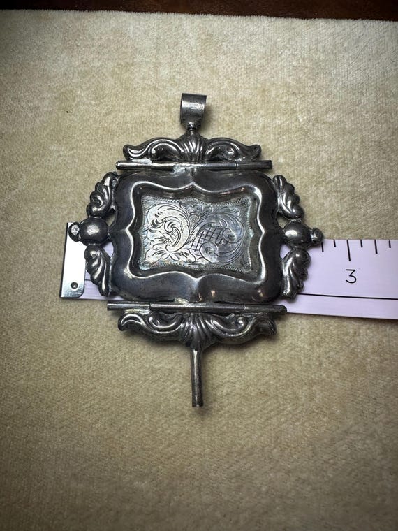 Antique Silver Watch Key - Gem