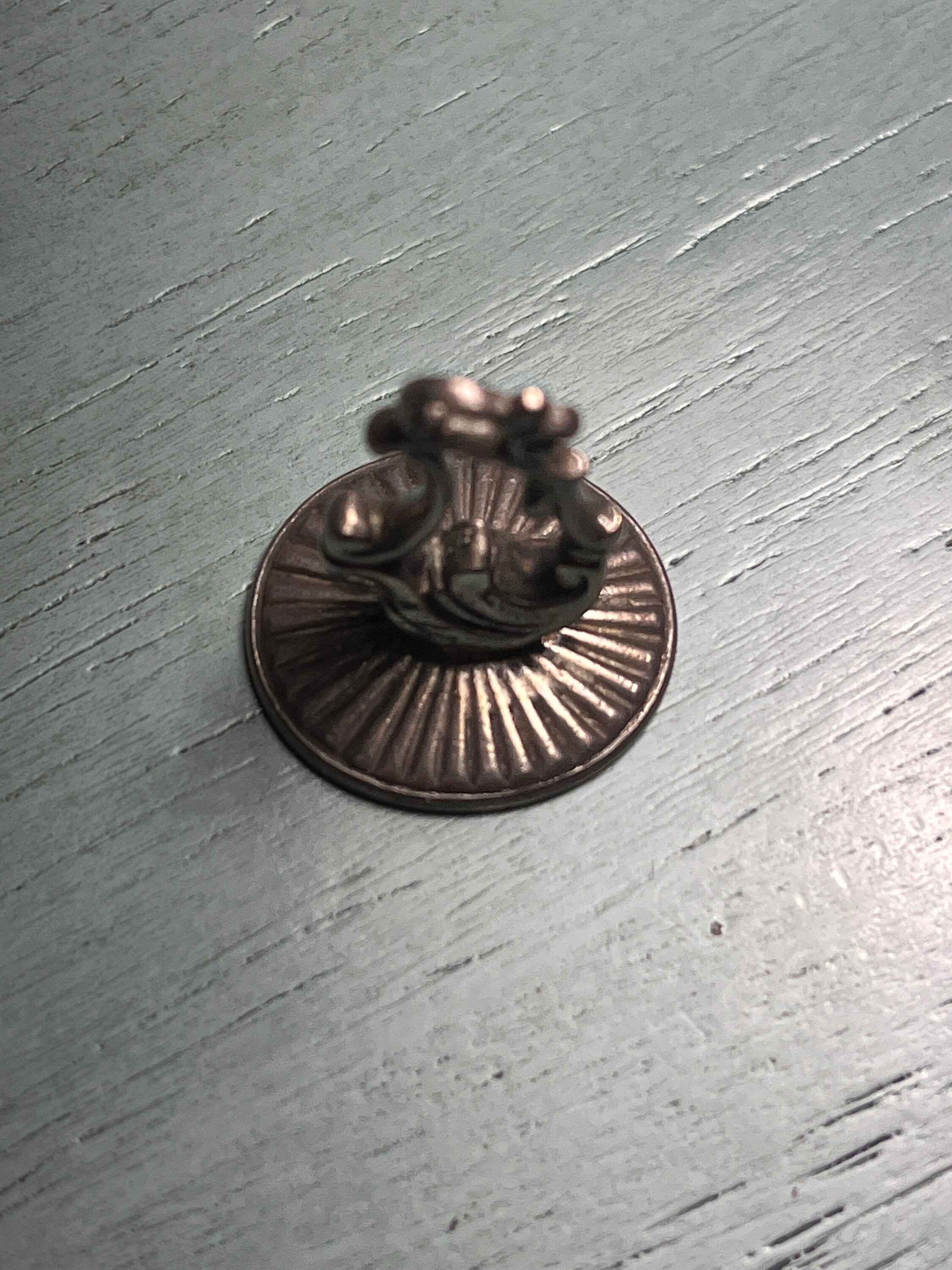 18th Century Silver Intaglio Seal Coat of Arms Shield Heart and Crown ...