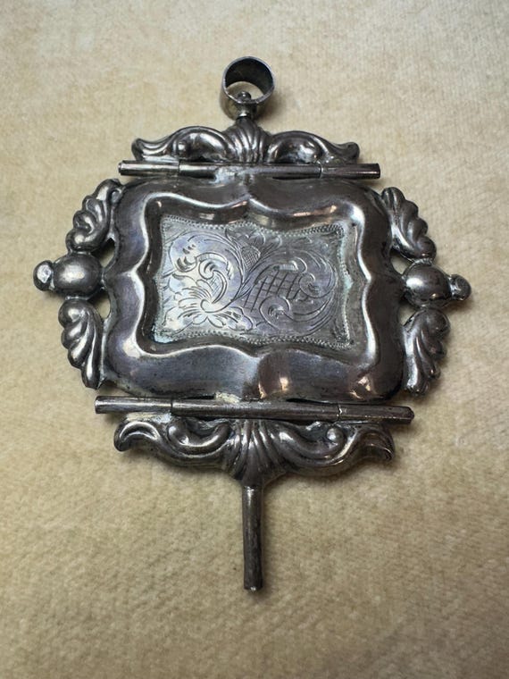 Antique Silver Watch Key - Gem