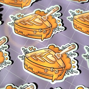 Pie Fall Sticker - Matte Die Cut Vinyl Sticker, Cute Computer Laptop ...