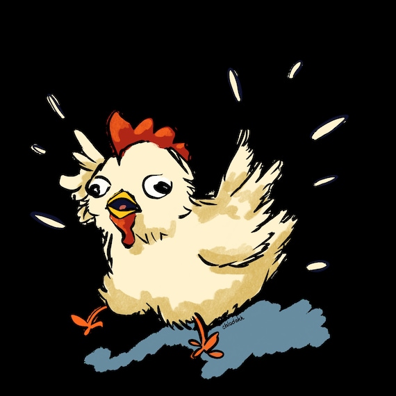 Scary Chicken Cartoon