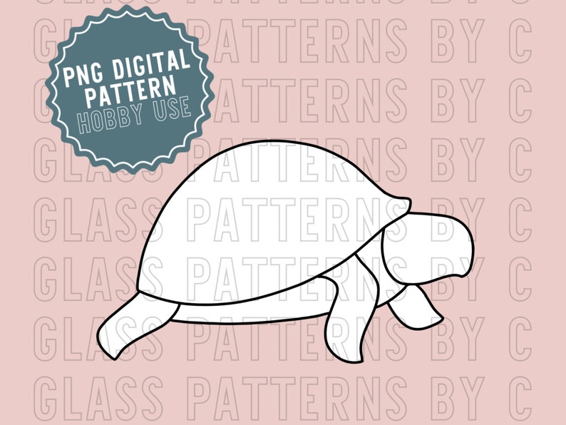 Tortoise Stained Glass Pattern Digital Download - Etsy