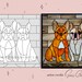 Golden Retriever Stained Glass Pattern Design Digital Download PNG PDF ...