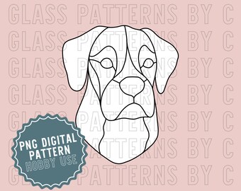 Custom Pet Stained Glass Pattern Design Digital Download PNG - Etsy