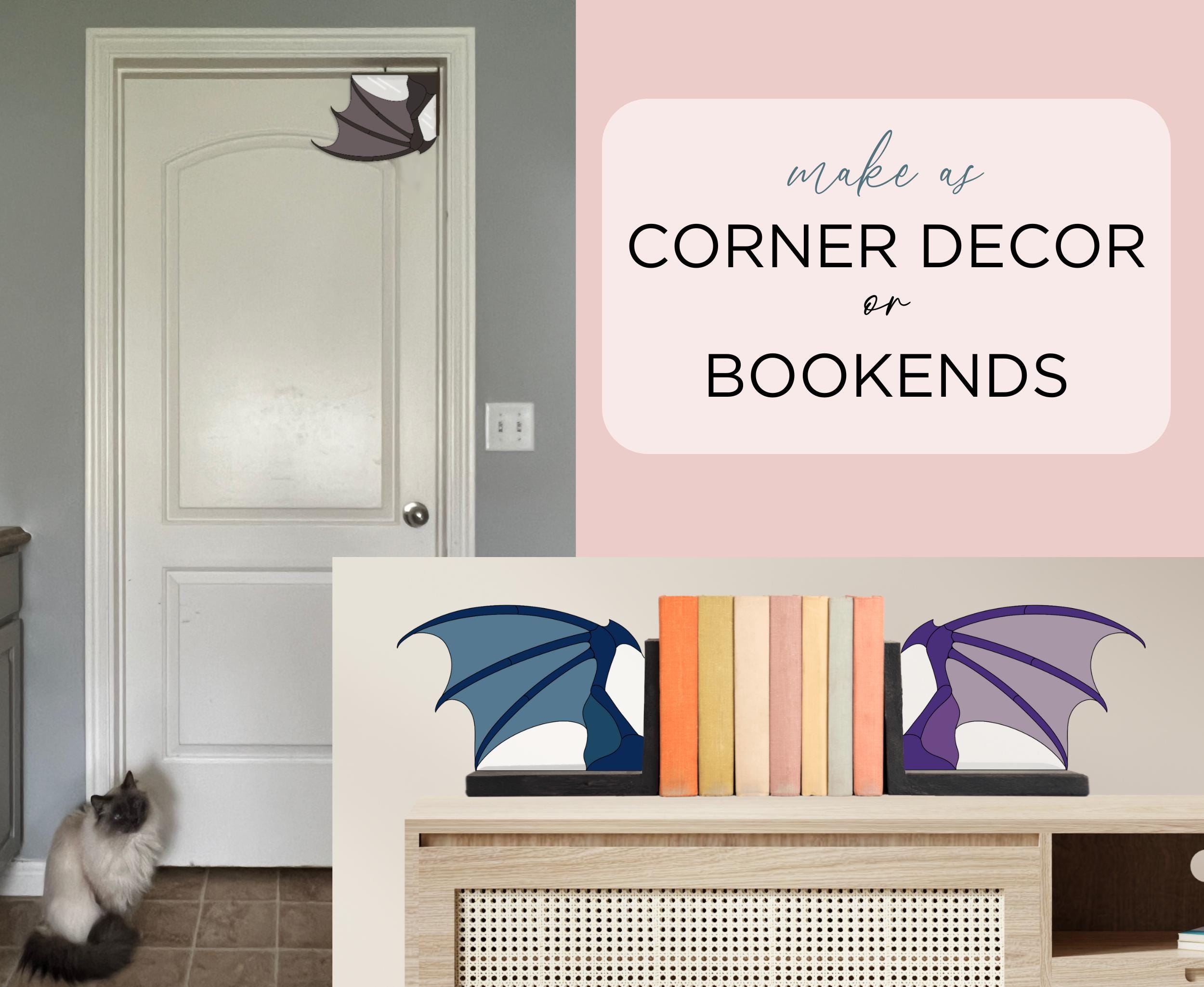 Dragon Wing Bookends Stained Glass Pattern PNG PDF SVG Digital Download ...