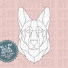 Pitbull Stained Glass Pattern Design Digital Download PNG Dog - Etsy