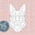 Pitbull Stained Glass Pattern Design Digital Download PNG Dog - Etsy