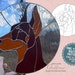 Doberman Stained Glass Pattern Digital Download SVG PNG PDF Glass ...