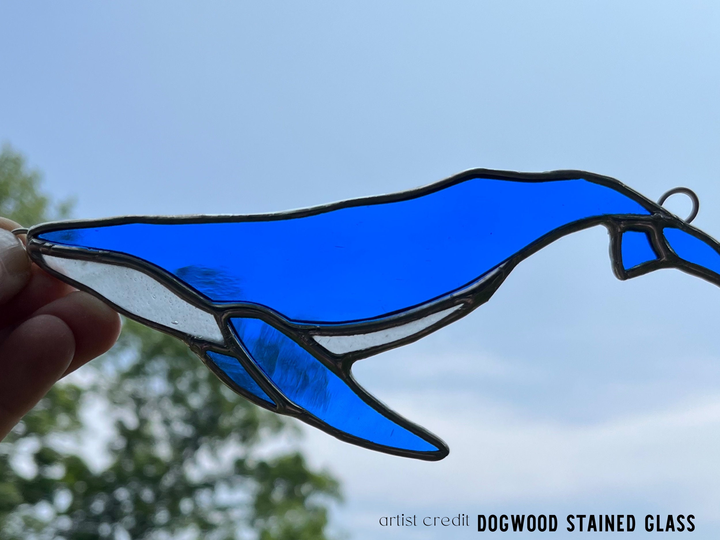 Blue Whale Stained Glass Pattern Digital Download Killer Whale - Etsy