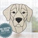 Labrador Retriever Stained Glass Pattern Design Digital - Etsy