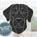 Labrador Retriever Stained Glass Pattern Design Digital - Etsy