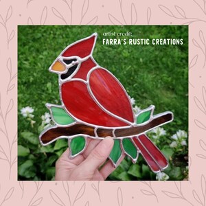 Cardinal Stained Glass Pattern Digital Download SVG PNG PDF Glass ...