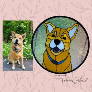 Boxer Stained Glass Pattern Design Digital Download PNG PDF Dog Glass ...