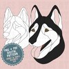German Shepherd Dog Stained Glass Pattern Digital Download GSD ...