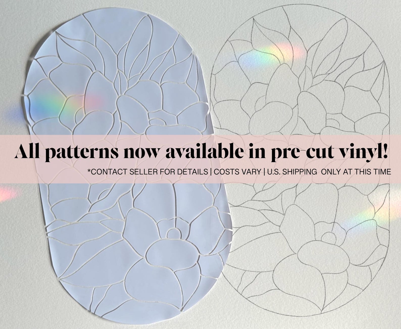 Easter Bunny Stained Glass Pattern Digital Download Glass Patterns by C ...