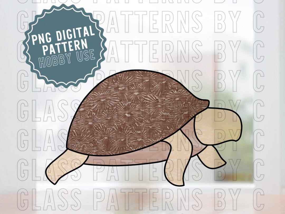 Tortoise Stained Glass Pattern Digital Download - Etsy