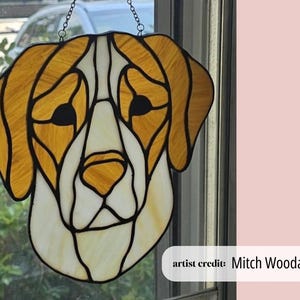 Labrador Retriever Stained Glass Pattern Design Digital Download PNG ...