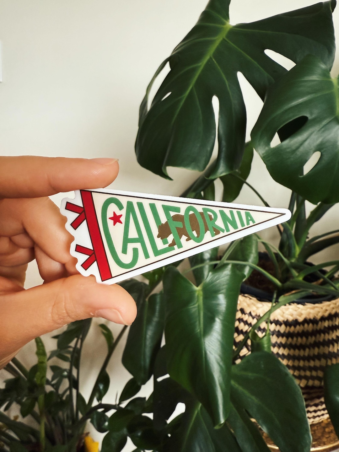 CALIFORNIA Pennant Sticker | Vinyl Car Sticker | - Etsy