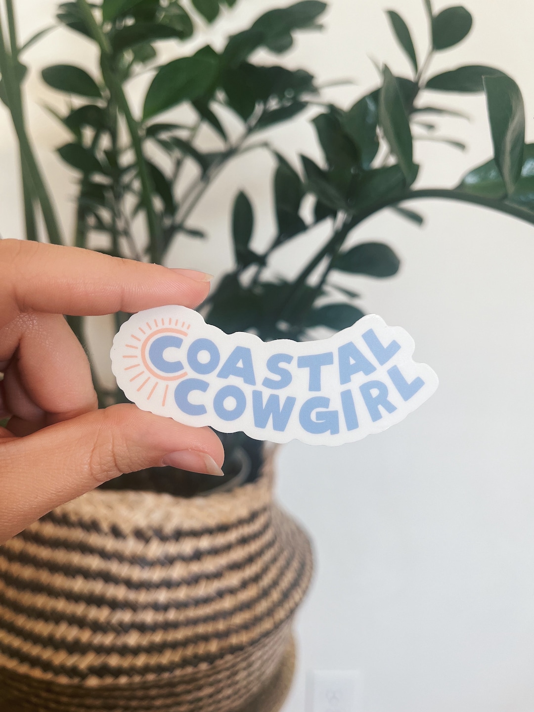 COASTAL COWGIRL Sticker | Vinyl Car Sticker | California Coastal Girl ...