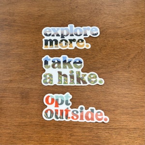 Outdoorsy Sticker Bundle | Vinyl Car Sticker - Etsy
