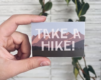 TAKE A HIKE Sticker Vinyl Car Sticker Outdoors Utah - Etsy
