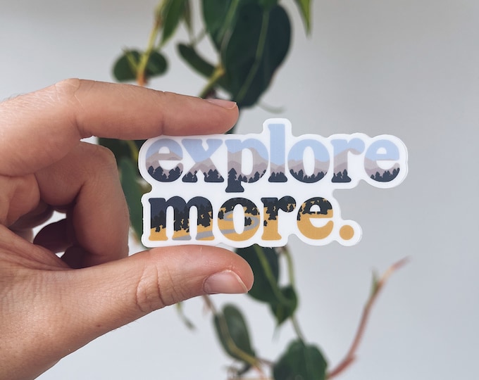 EXPLORE MORE STICKER | Vinyl Car Sticker | Outdoors Utah - Etsy