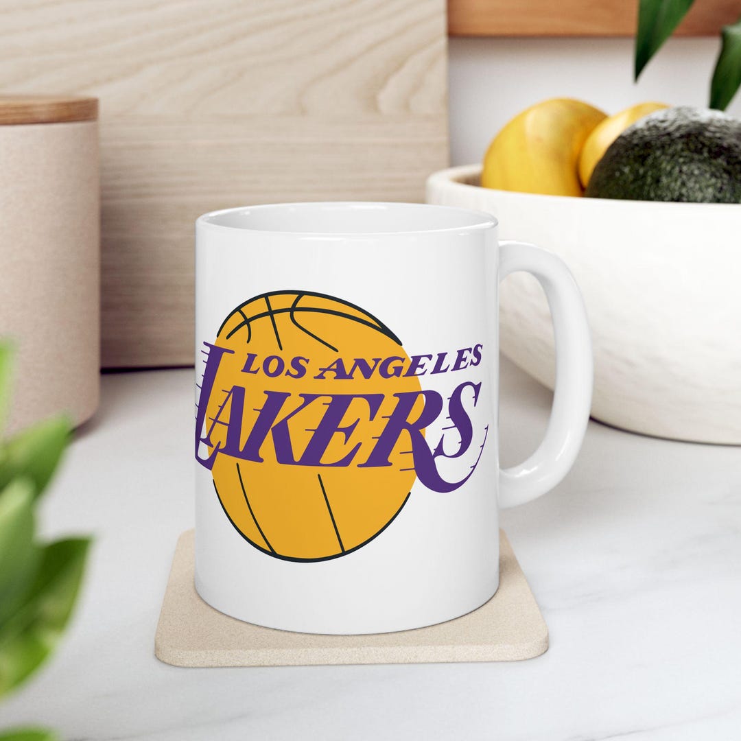Personalized Los Angeles Lakers NBA Basketball Ceramic Mug, Lebron ...