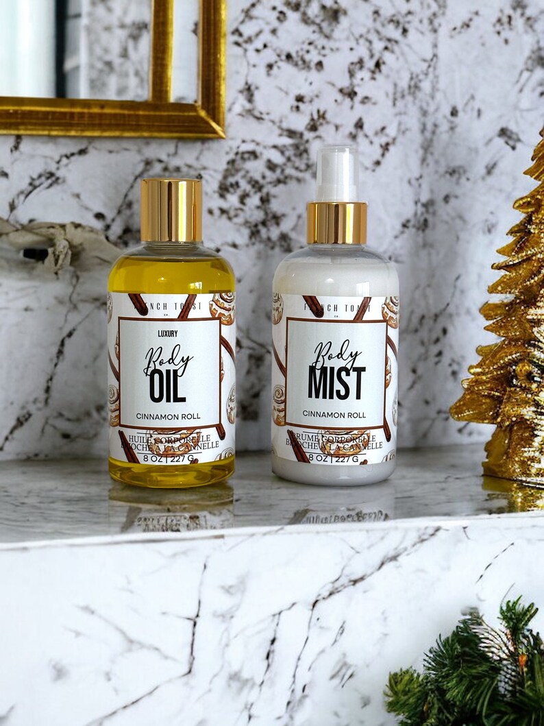 8 Oz Cinnamon Roll Scented Body Cinnamon Bun Body Glow Oil - Etsy