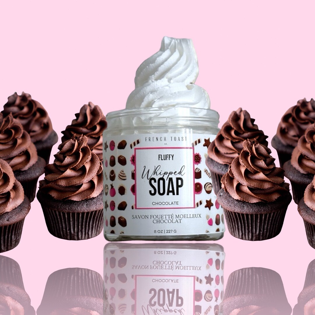 8 Oz Chocolate Fluffy Whipped Soap Valentines Day Easter Gift Gift for ...