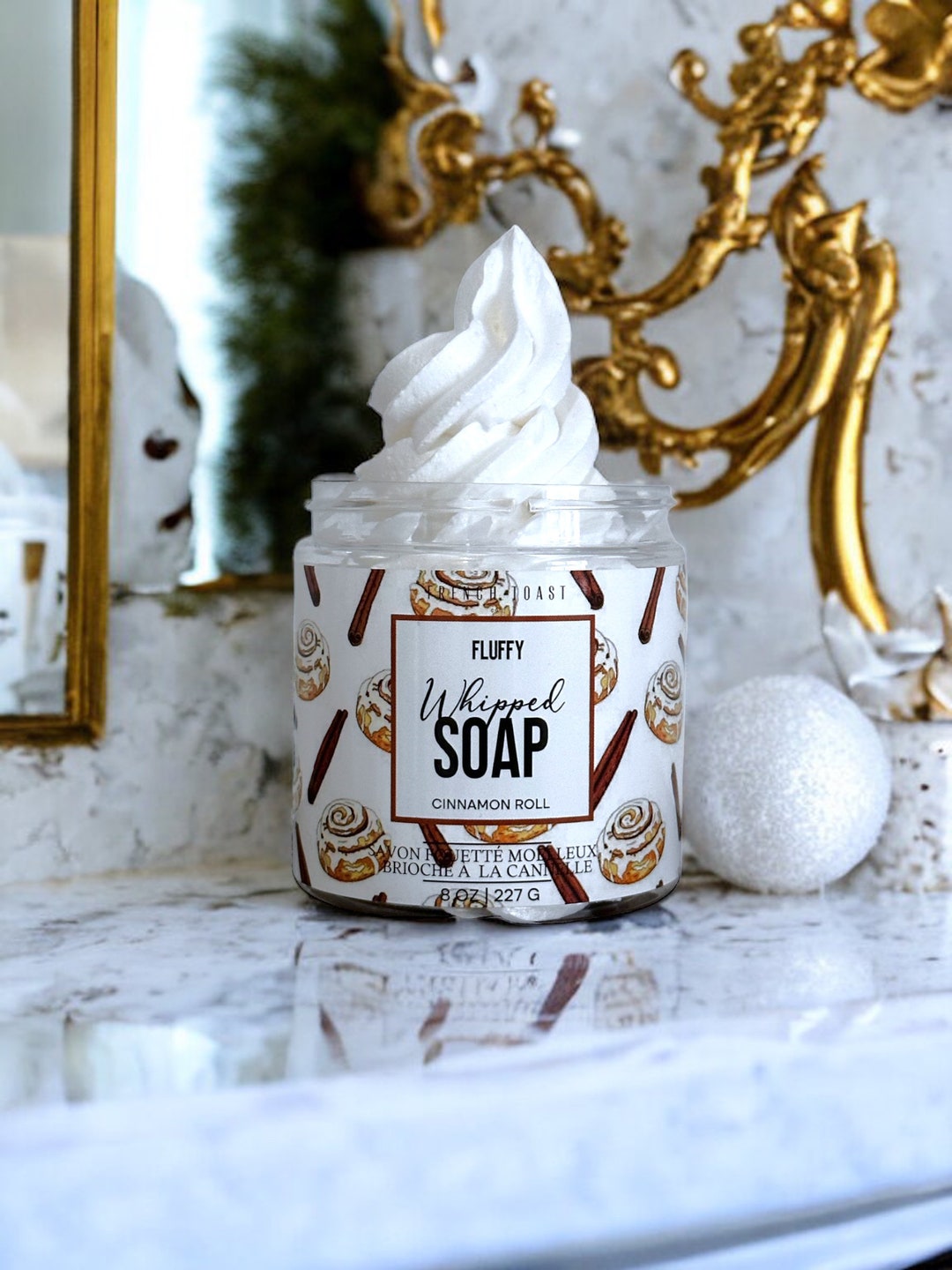 8 Oz Cinnamon Roll Fluffy Whipped Soap |thank You Gift | Gift for Her ...