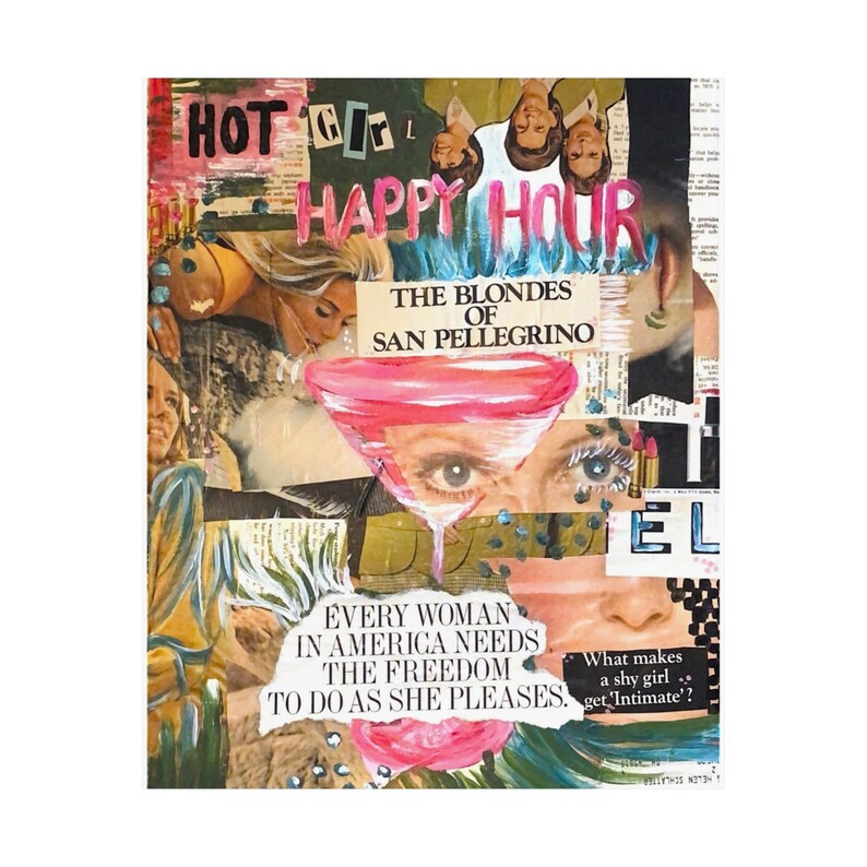 Hot Girl Happy Hour Poster - Etsy