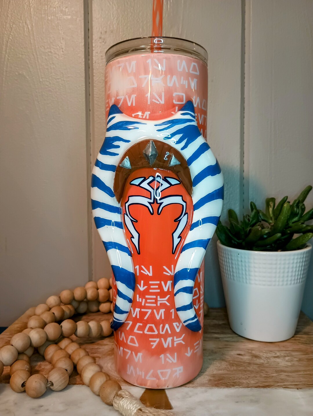 The Fulcrum 30 Oz. Hand Sculpted 3D Tumbler, Ahsoka - Etsy