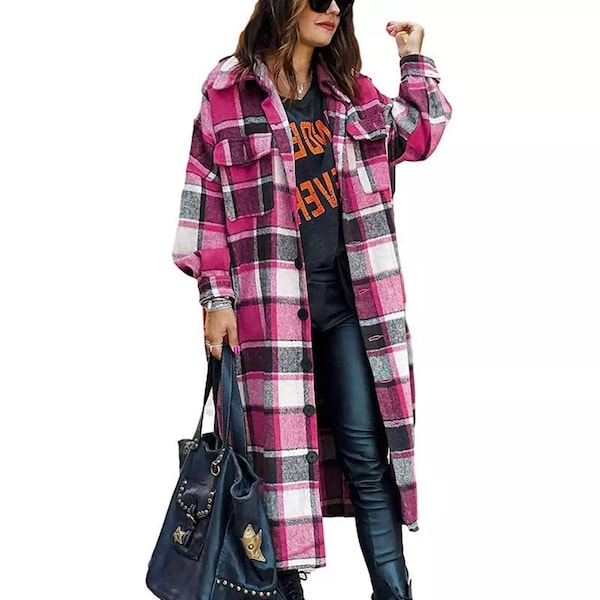 Oversized Flannel Shackets for Women - Etsy