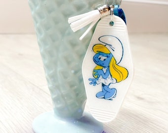 Smurfette Keychain - Etsy