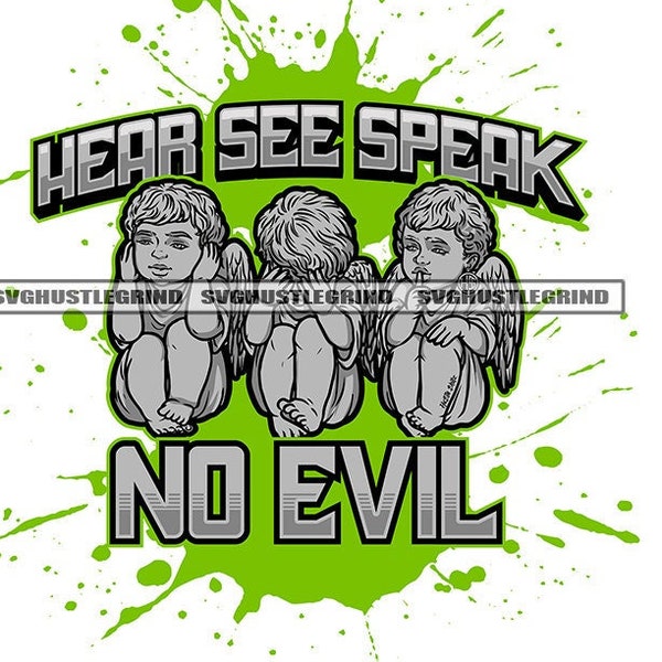 See No Evil Hear No Evil Speak No Evil Png - Etsy Australia