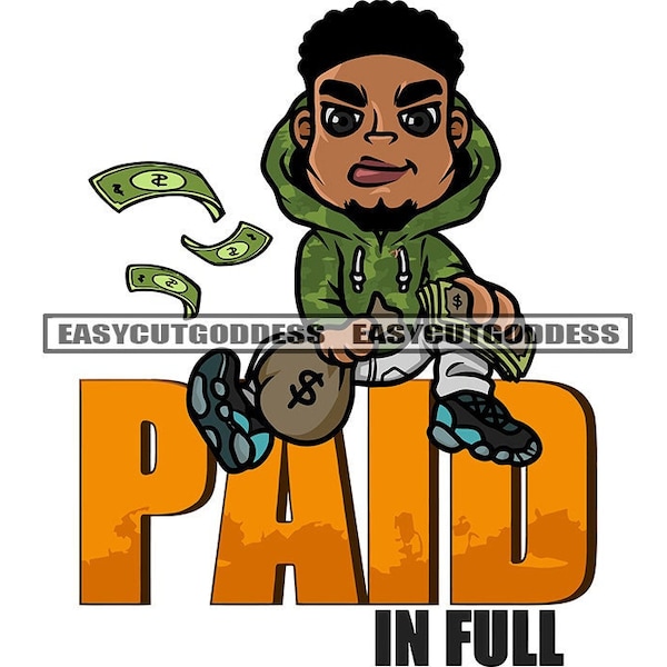 Paid in Full Characters Svg - Etsy