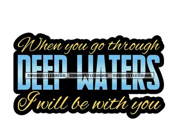 When You Are in Deep Waters Vector - Etsy