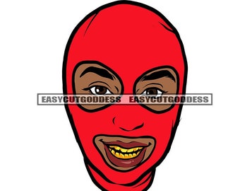 Black Man Ski Mask Svg - Etsy