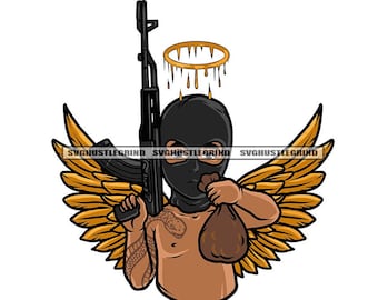 Angel Holding Rifle - Etsy
