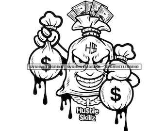 Dripping Money Bag - Etsy