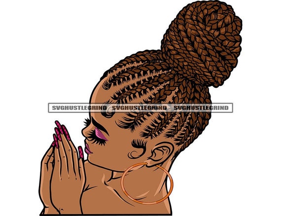Side Braid Drawing