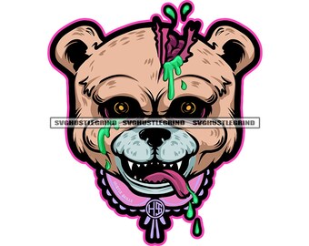 Bleeding Skull Svg - Etsy