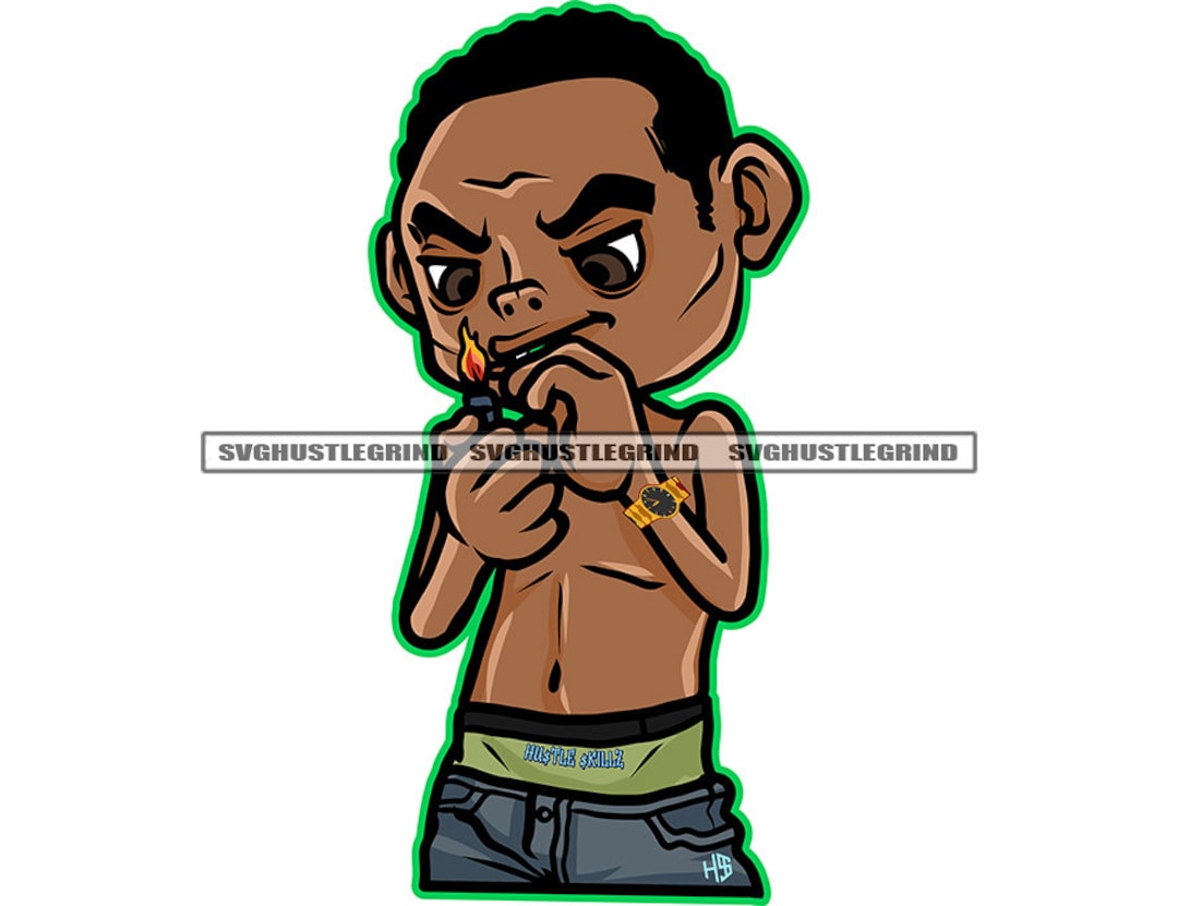 Black Gangster Cartoon