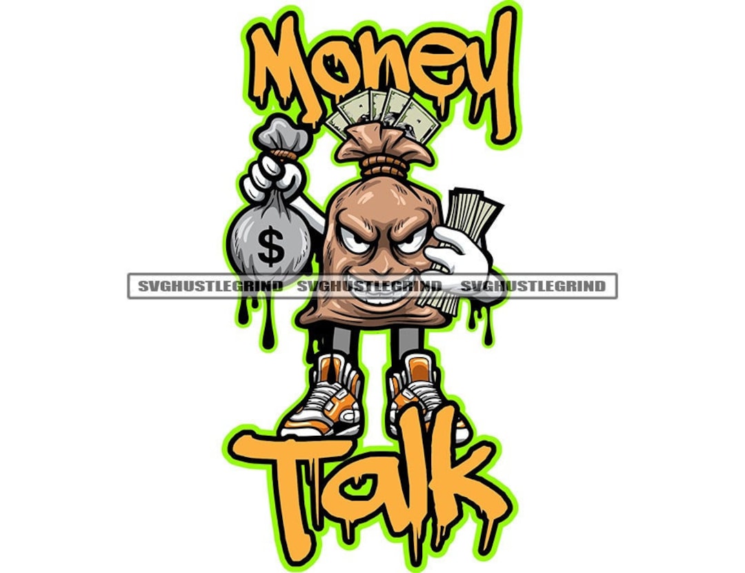 Money Talk Bank Bag Character Bags Cash Money Dollar Bill Sneakers ...