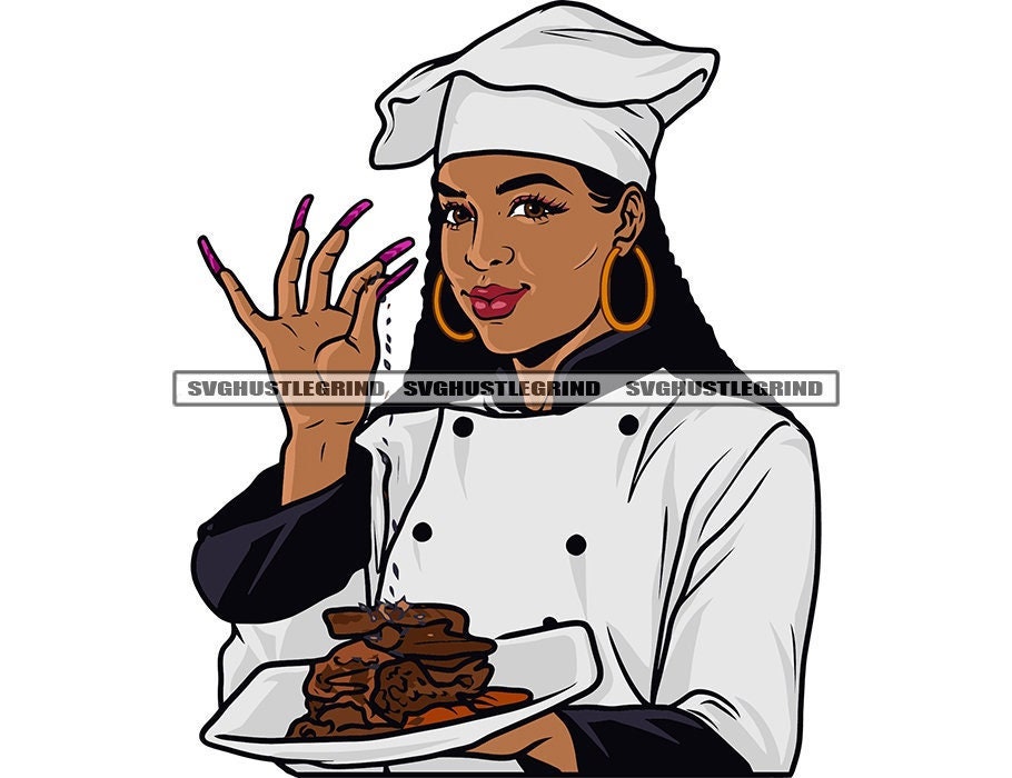Female Chef Clipart Black And White School