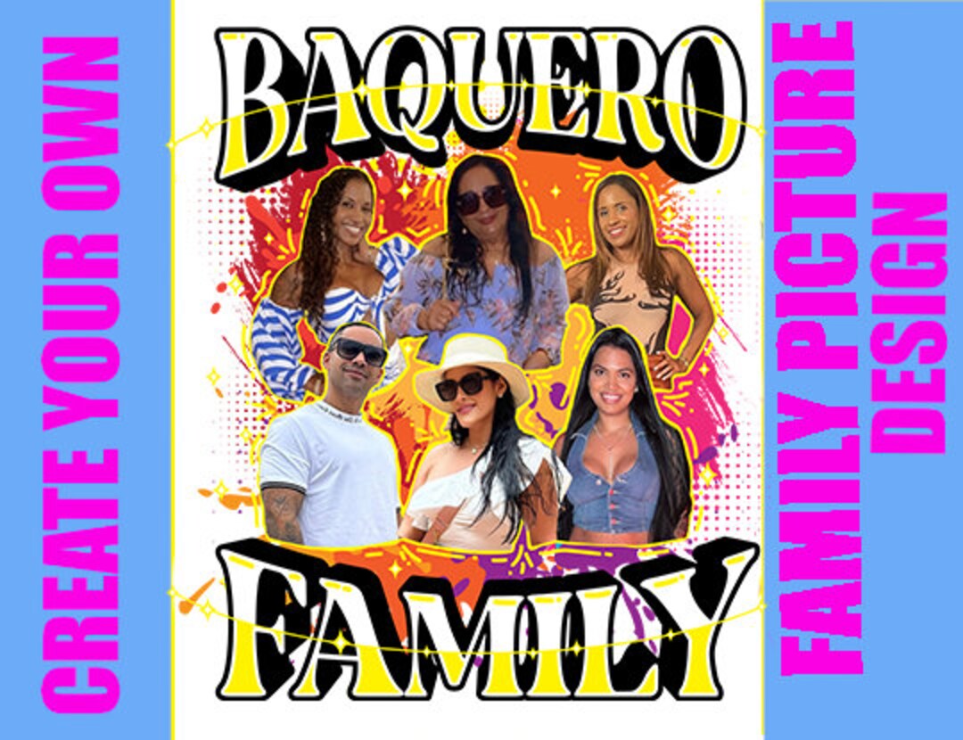 Custom Family Bootleg Picture for Vacation Rap T-shirt Style New Trend ...