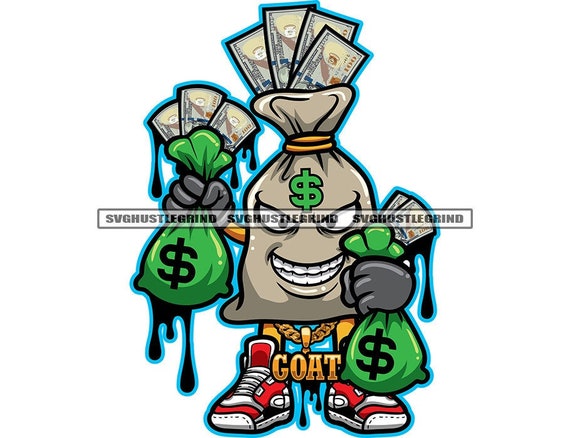 Bank Bag Character Goat Pendant Chain Holding Cash Bags - Etsy
