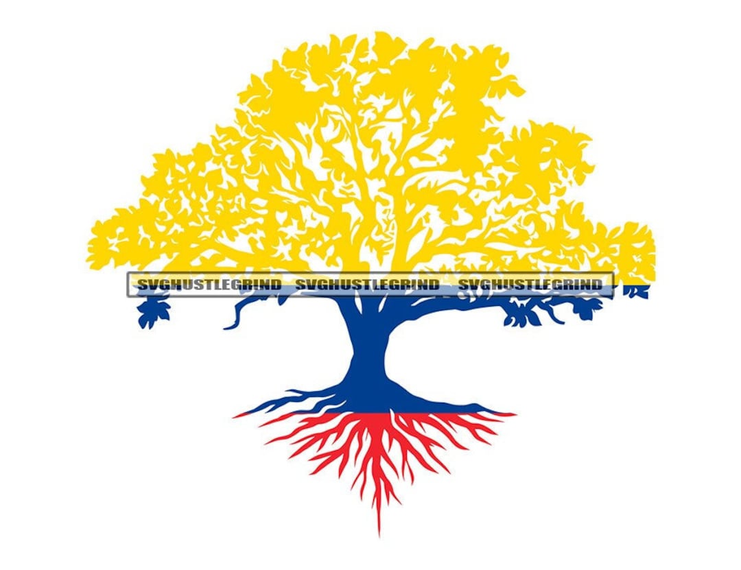 Venezuela Flag Tree Yellow Blue Red Roots Symbol Nature Plant Outdoors ...