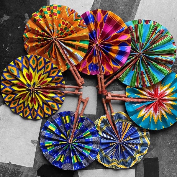 African Hand Fan - Etsy